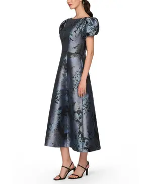 KAY UNGER Jennifer Tea Length Dress