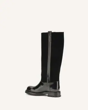 Dolce & Gabbana High Suede And Smooth Leather Boots