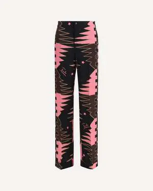 Emilio Pucci Crêpe De Chine Pants - Multicolour