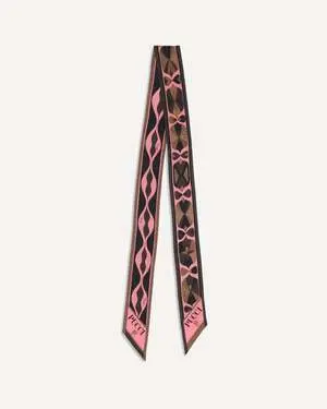 Emilio Pucci Silk Twill Bandeau Scarf With Mixed Prints - Multicolour