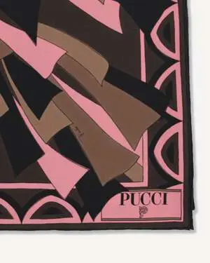 Emilio Pucci Baiadera Print Silk Square Scarf - Multicolour
