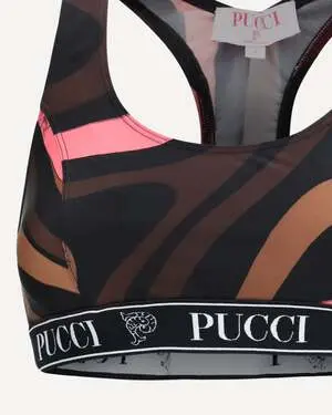 Emilio Pucci Marmo Print Port Top - Multicolour