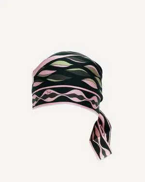 Emilio Pucci Dune Print Silk Twill Triangle Bandana - Multicolour