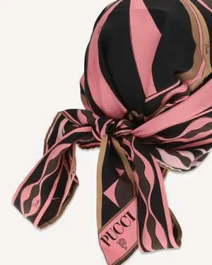 Emilio Pucci Dune Print Silk Twill Triangle Bandana
