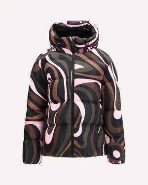 Emilio Pucci Printed Hooded Puffer Jacket