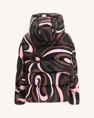 Emilio Pucci Printed Hooded Puffer Jacket