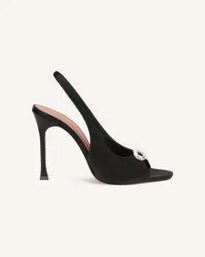 Amina Muaddi Mini Camelia Slingback Sandals