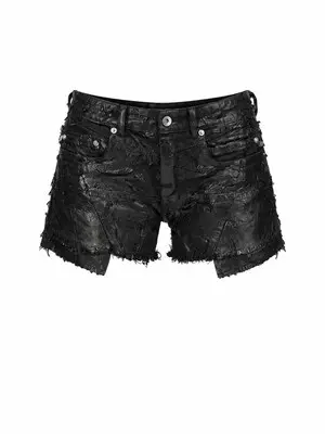Rick Owens Denim Shorts Lana Model