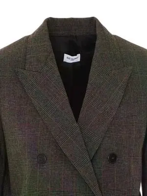 RUE DU BAC Check-pattern Double-breasted Blazer
