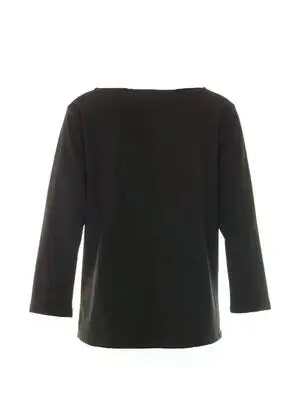 RUE DU BAC Boat-neck Long-sleeve Blouse