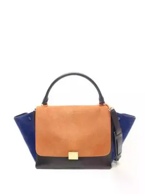 Celine 2010s Medium Trapeze Handbag - Black