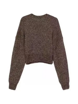 MRZ Raglan-sleeve Sweater - Brown