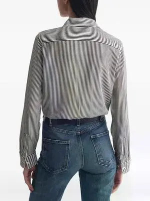 NILI LOTAN Gaia Vertical-stripe Shirt