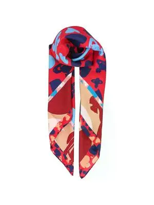VIVIENNE WESTWOOD Heart-print Silk Scarf