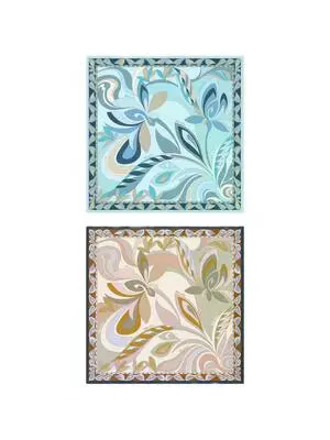 Marella Abstract-print Silk Scarf - Blue