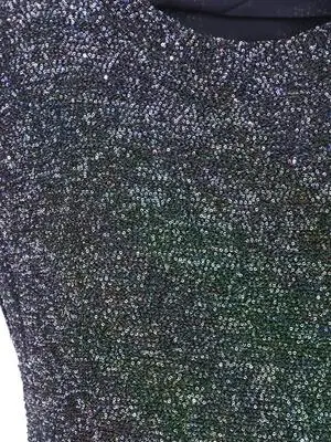 Emporio Armani Sequin-embellished Cap-sleeve Mini Dress