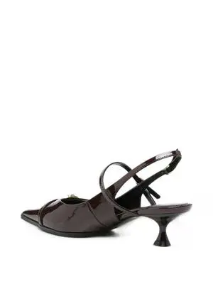 GIOSEPPO Buckle-detail Slingback Pumps