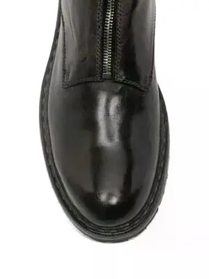 Officine Creative Front-zip Lug-sole Ankle Boots