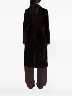 Avant Toi Velvet Single-breasted Coat