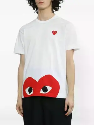 Play Comme Des Garcon Heart-print T-shirt