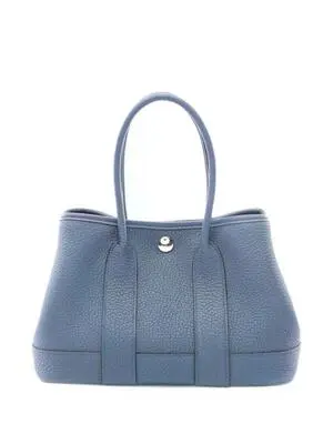 Hermès 2026 23 Neo Garden Bruton Tote Bag - Blue