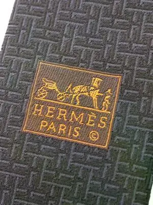 Hermès 2010 H Logo Pattern Tie