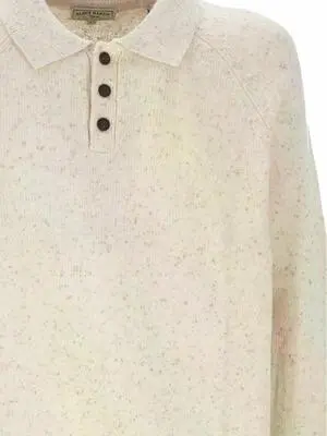 MC2 SAINT BARTH Alfie Donegal-knit Long-sleeve Polo Shirt