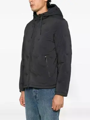 Emporio Armani Logo-quilted Hooded Jacket