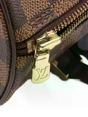 LOUIS VUITTON 2004 Papillon 30 Damier Ebene Tote Bag
