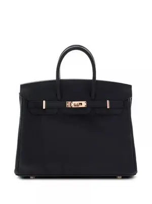Hermès 2019 Togo Birkin Retourne 25 Handbag - Black