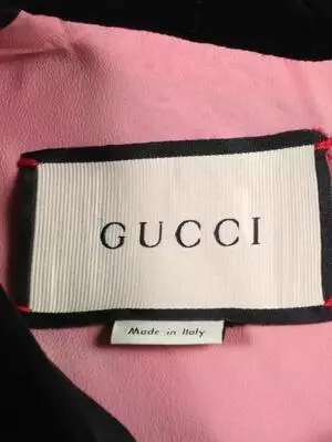 Gucci 2010s Interlocking-g Lace-trim Midi Dress