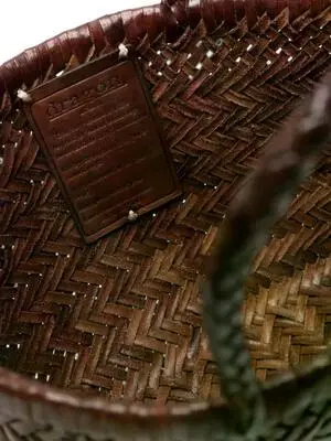Dragon Diffusion Mini Flat Gora Handwoven Basket Bag
