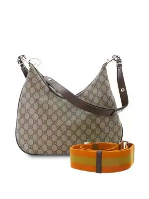 Gucci 2016-2026 Medium Gg Supreme Web Attache Crossbody Bag