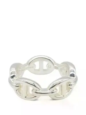 Hermès 2010s Chaine D'ancre Enchainée Ring - Silver