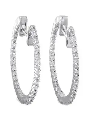 LB EXCLUSIVE Diamond Inside-out Hoop Earrings