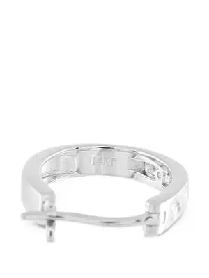LB EXCLUSIVE Embellished Diamond Hoop Earrings