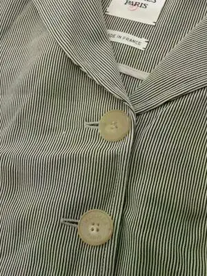 Hermès 2010s Striped Shirt Jacket - Grey