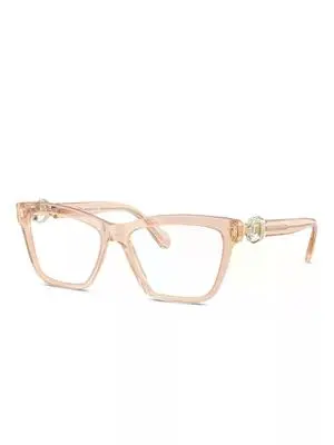 SWAROVSKI Crystal-embellished Cat-eye Glasses - Brown