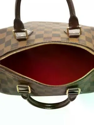 LOUIS VUITTON 2007 Damier Ebene Speedy 25 Boston Bag