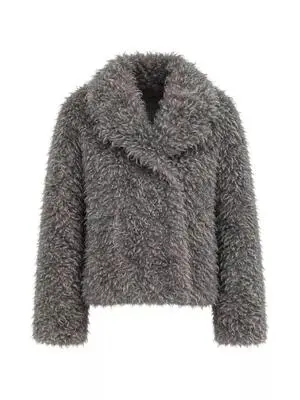 MEIMEIJ Faux-fur Shawl-lapel Coat