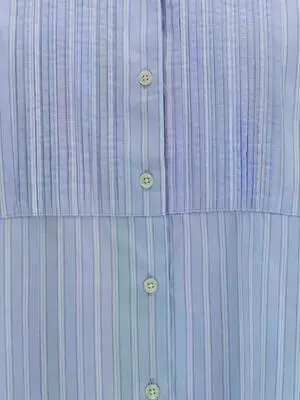 SOSUE Antonia Stripe-print Pleated Shirt