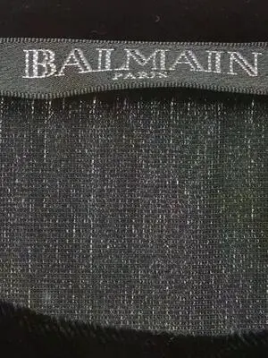 Balmain Glitter Logo-print Velvet T-shirt