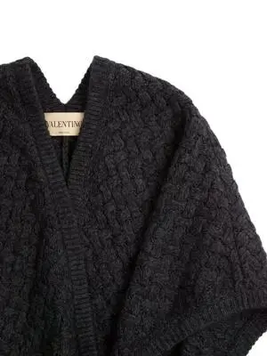 Valentino Garavani Wool And Mohair Poncho