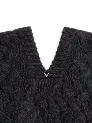 Valentino Garavani Wool And Mohair Poncho