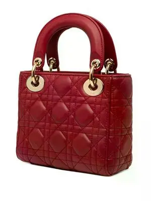 Dior 2017 Mini Lambskin Cannage Lady Satchel
