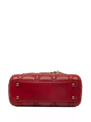 Dior 2017 Mini Lambskin Cannage Lady Satchel