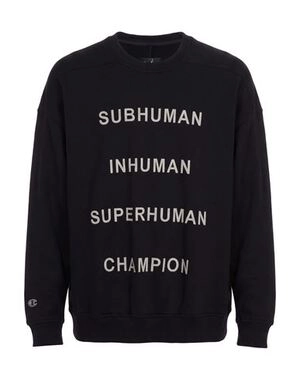 Rick Owens Sweatshirt Size Cotton - Black