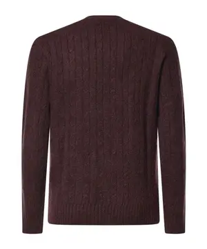 Eleventy Cable-knit Crew-neck Knitted Sweater