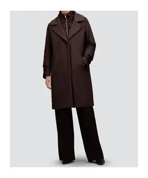 Herno Coat In Sable-effect Wool And Nylon Ultralight