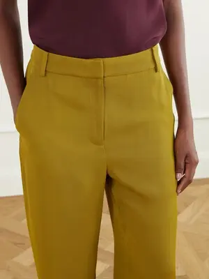 Tibi Satin-twill Tapered Pants